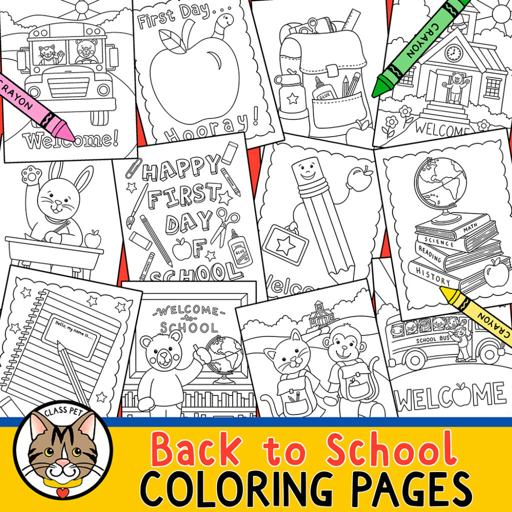 Back to School Coloring Pages - Made By Teachers
