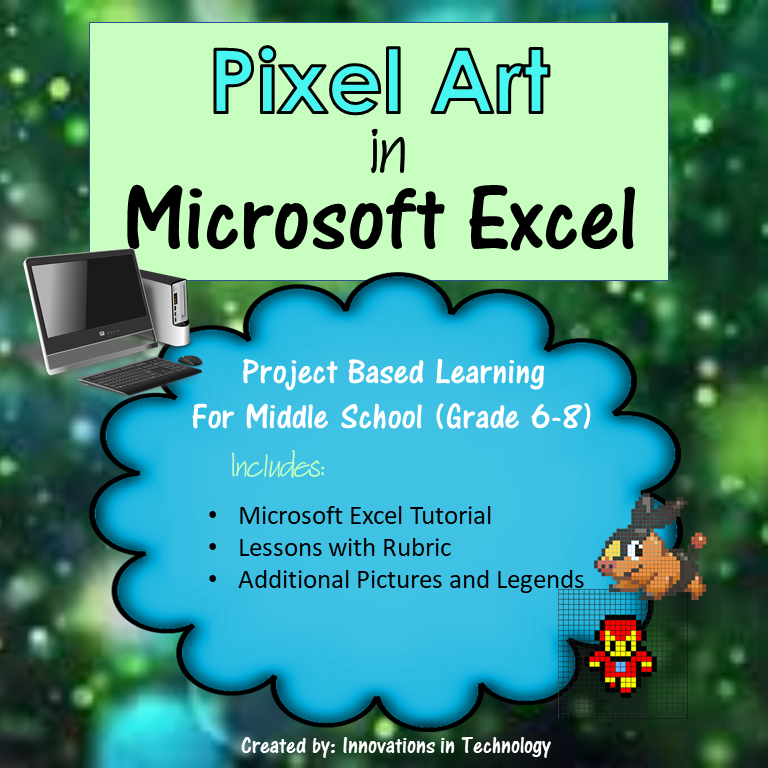 Pixel Art in Microsoft Excel or Google Sheets | Made By Teachers