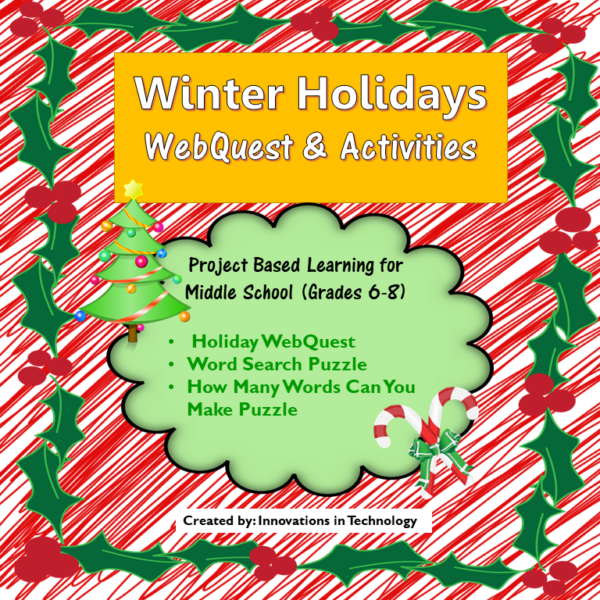 Winter Holidays / Christmas WebQuest & Activities | Made By Teachers