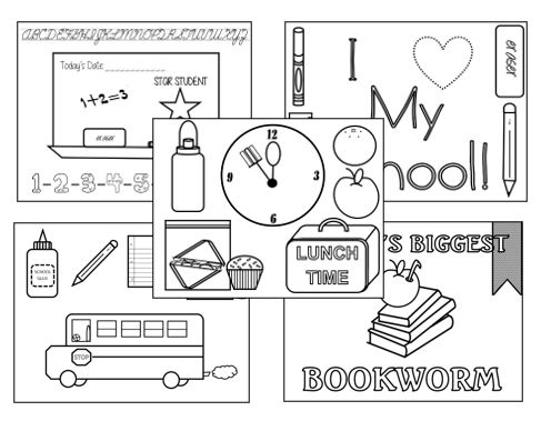 Following Directions Coloring Sheets SCHOOL 1 2 and 3 step directions ...