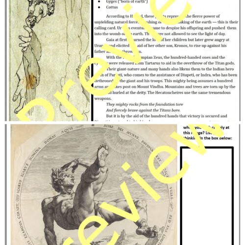 Eternals and Myth Film Guide: Question Bank and Lesson Activity for ...