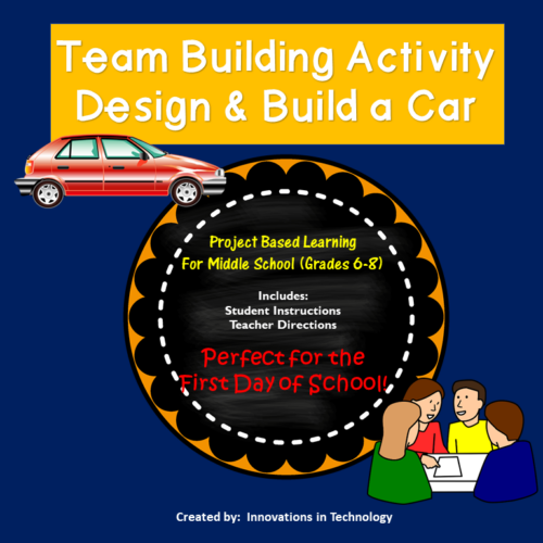 First Day of School - Index Card Car Team Building Activity (Back to ...
