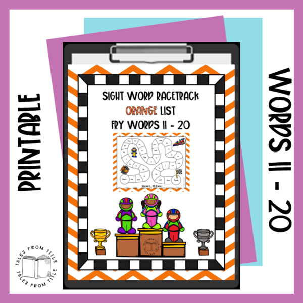 Fry Sight Word Fluency Racetracks | Words 11 - 20 | Printable | Made By ...