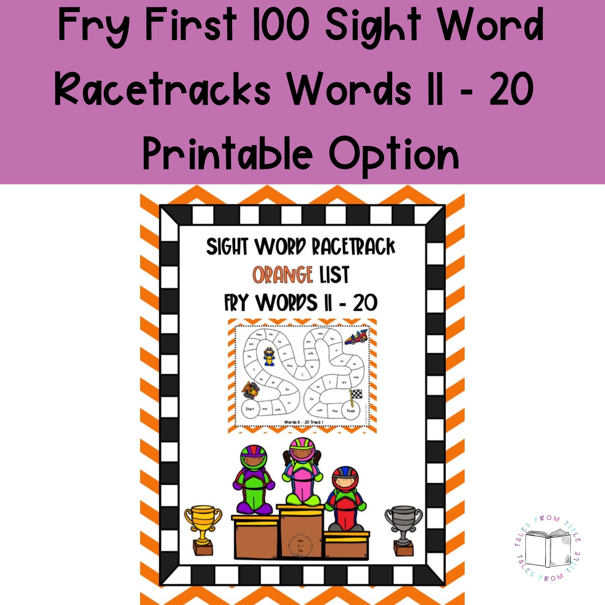 Fry Sight Word Fluency Racetracks | Words 11 - 20 | Printable - Made By ...