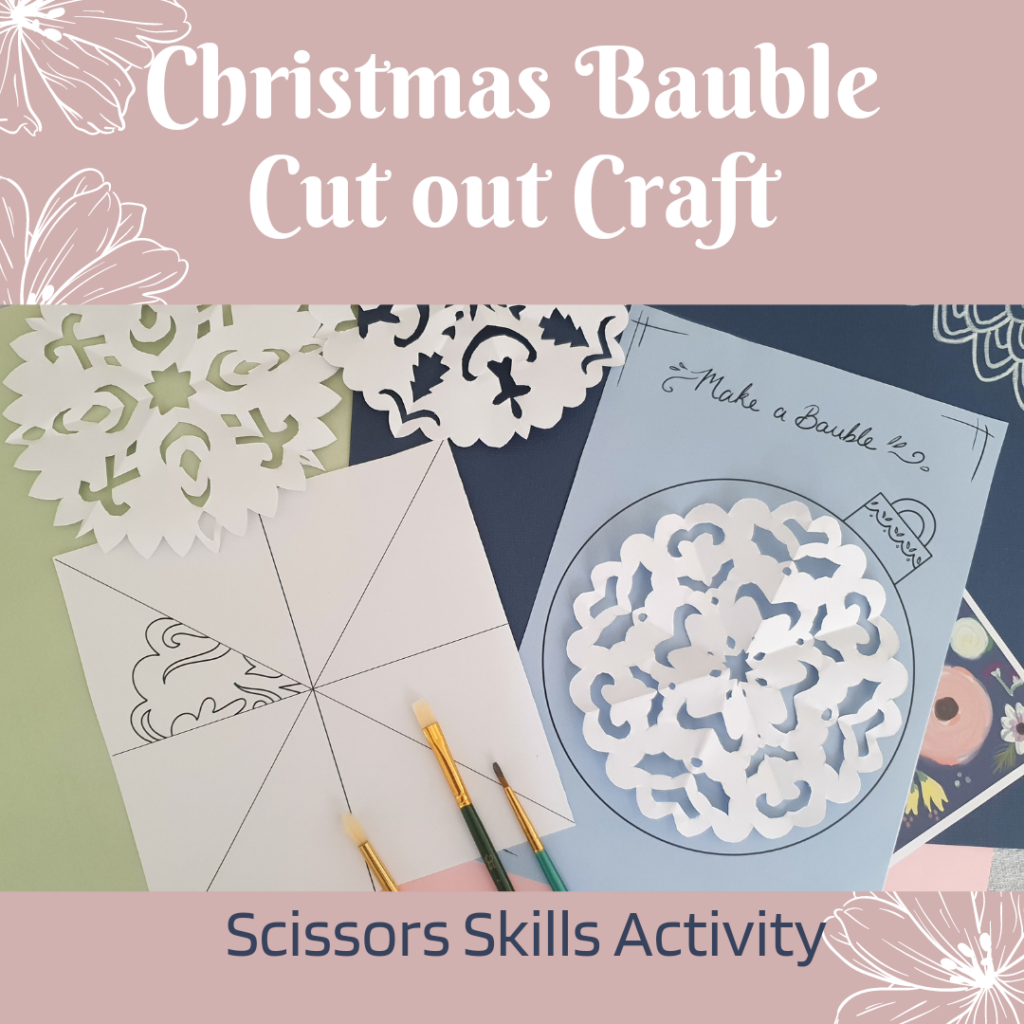 Christmas Cutout Craft - Snowflake Bauble | Made By Teachers