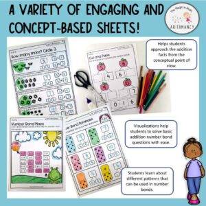 1ST GRADE NUMBER BONDS WORKSHEETS, NO-PREP, PRINT & GO, FUN & ENGAGING ...