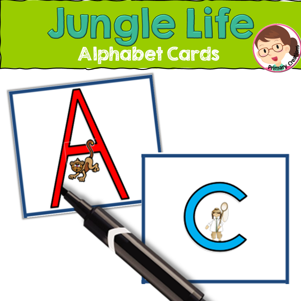 Alphabet - Jungle Animals Theme - Safari Animals Theme | Made By Teachers
