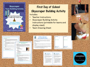 First Day of School - Skyscraper Team Building Activity (Back to School ...