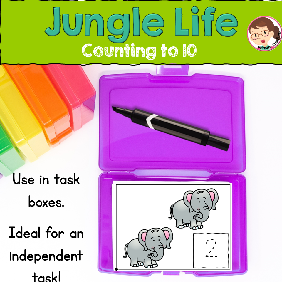 Counting to 10 - Jungle Animals Theme - Safari Animals Theme | Made By ...