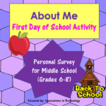 About Me - First Day of School Activity - Made By Teachers