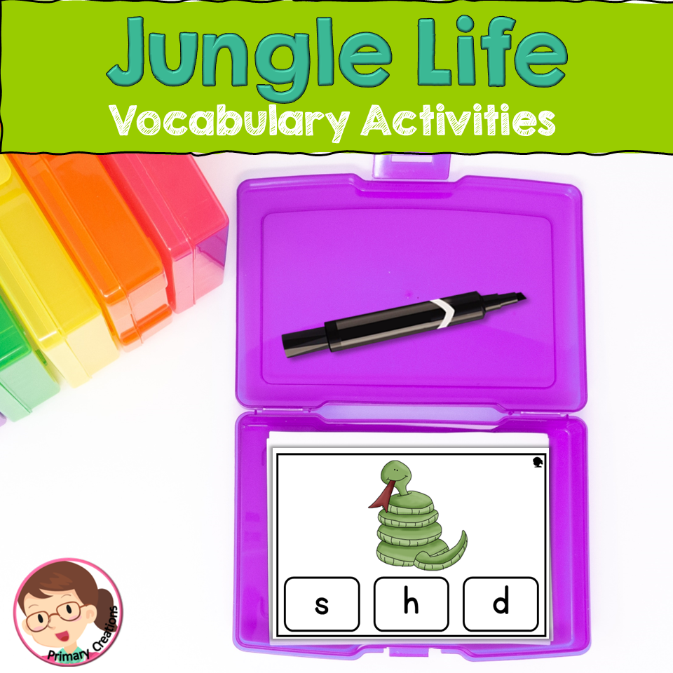 Beginning Sounds - Jungle Animals Theme - Safari Animals Theme | Made ...