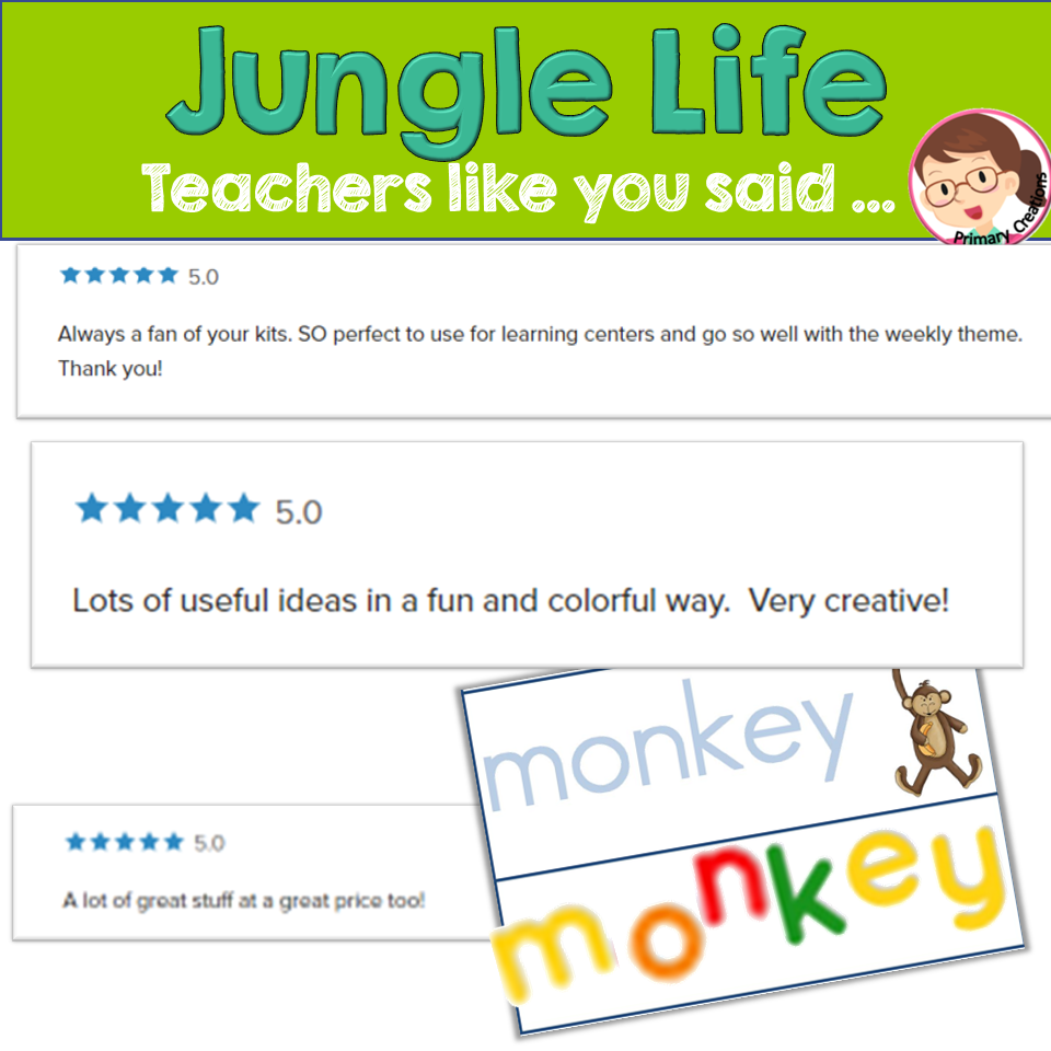 Jungle Animals Theme - Safari Animals Theme | Made By Teachers