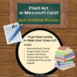 Back to School Pixel Art in Microsoft Excel or Google Sheets - Made By ...
