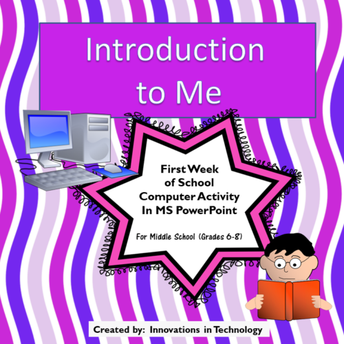 Introduction to Me - First Week of School PowerPoint Project | Made By ...