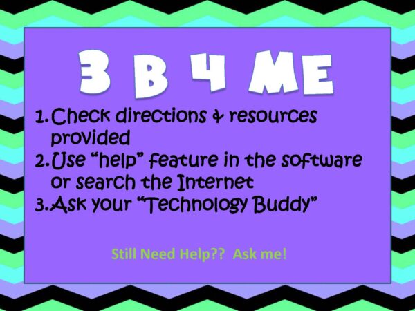 3 B 4 ME - Independent Computer Work Reminder Poster - Made By Teachers