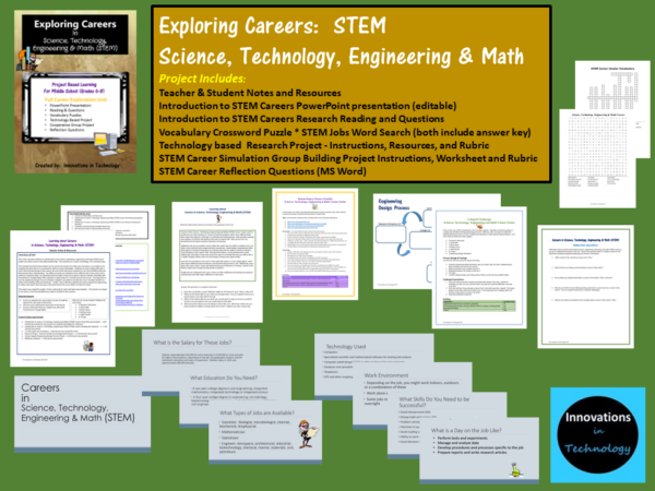 Exploring Careers: STEM Science, Technology, Engineering & Math Cluster ...