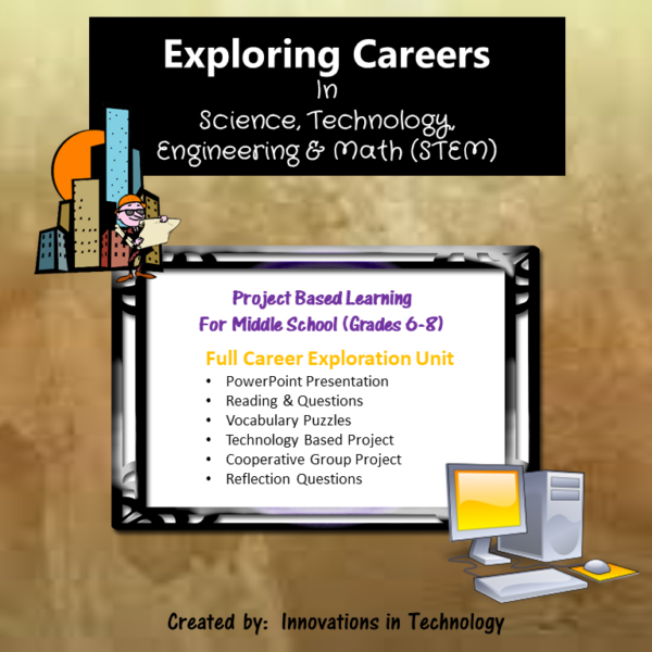 Exploring Careers: STEM Science, Technology, Engineering & Math Cluster ...