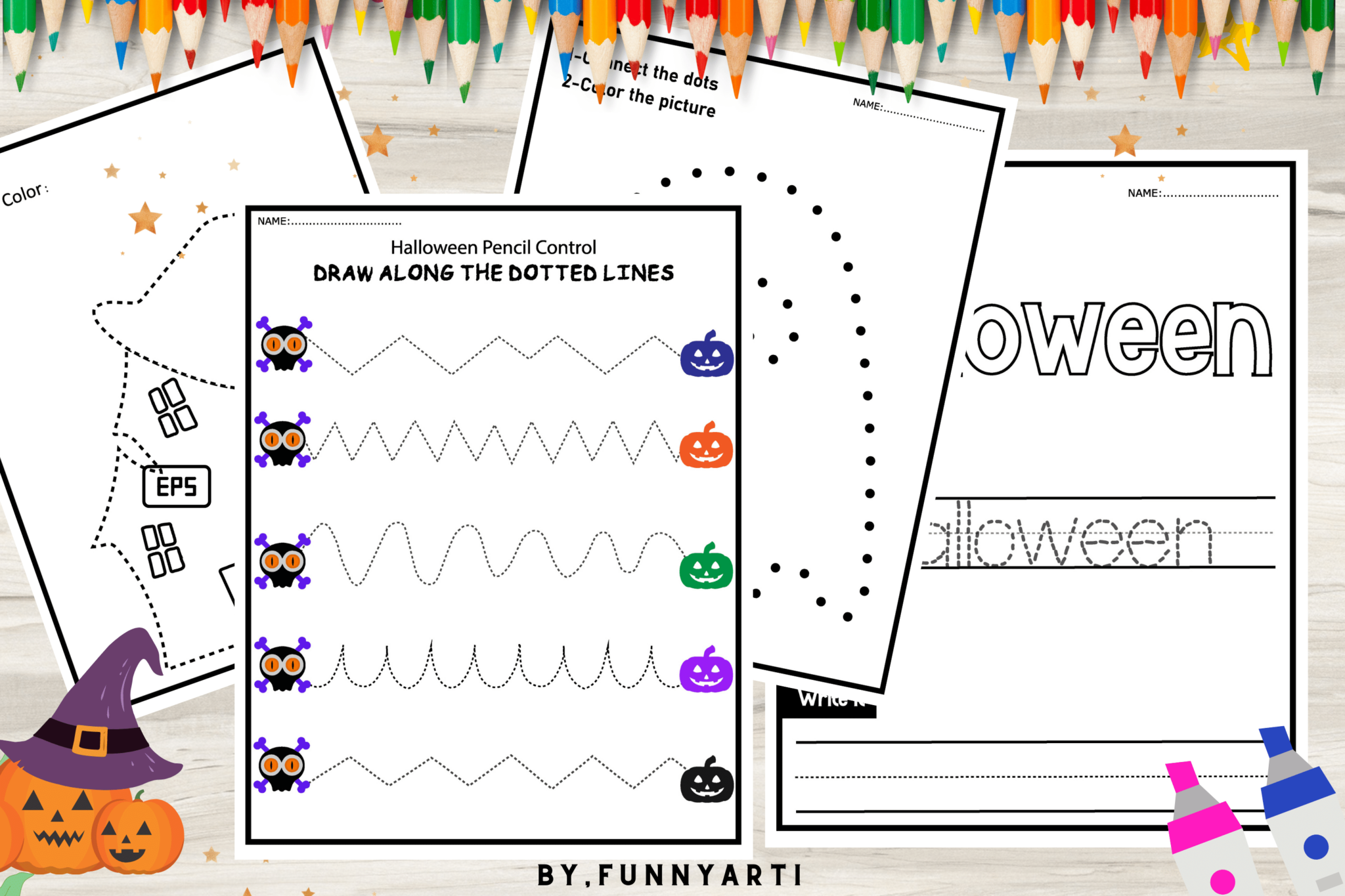 Halloween Pencil Control | Made By Teachers