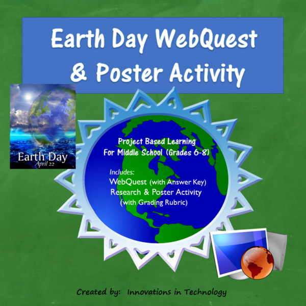 Fun Facts about Earth Day WebQuest & Poster Activity - Made By Teachers