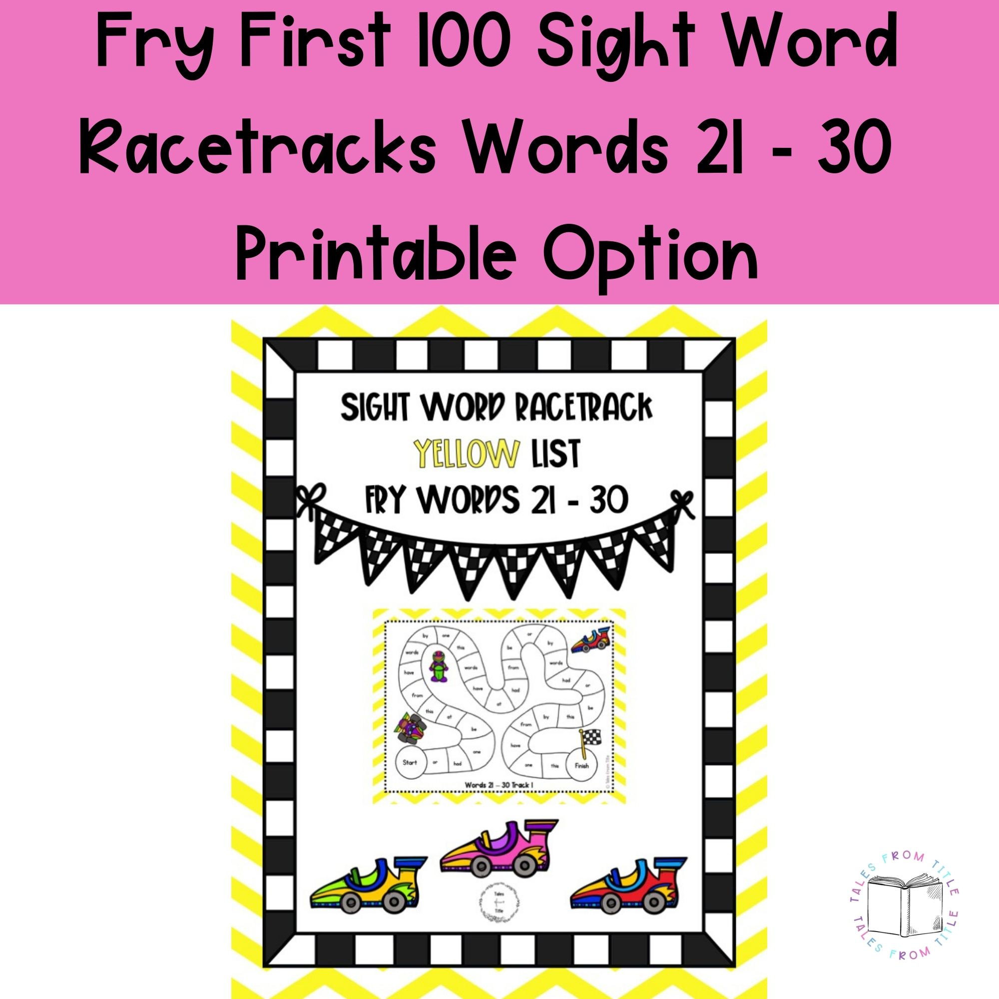 Fry Sight Word Fluency Racetracks | Words 21 - 30 | Printable - Made By ...