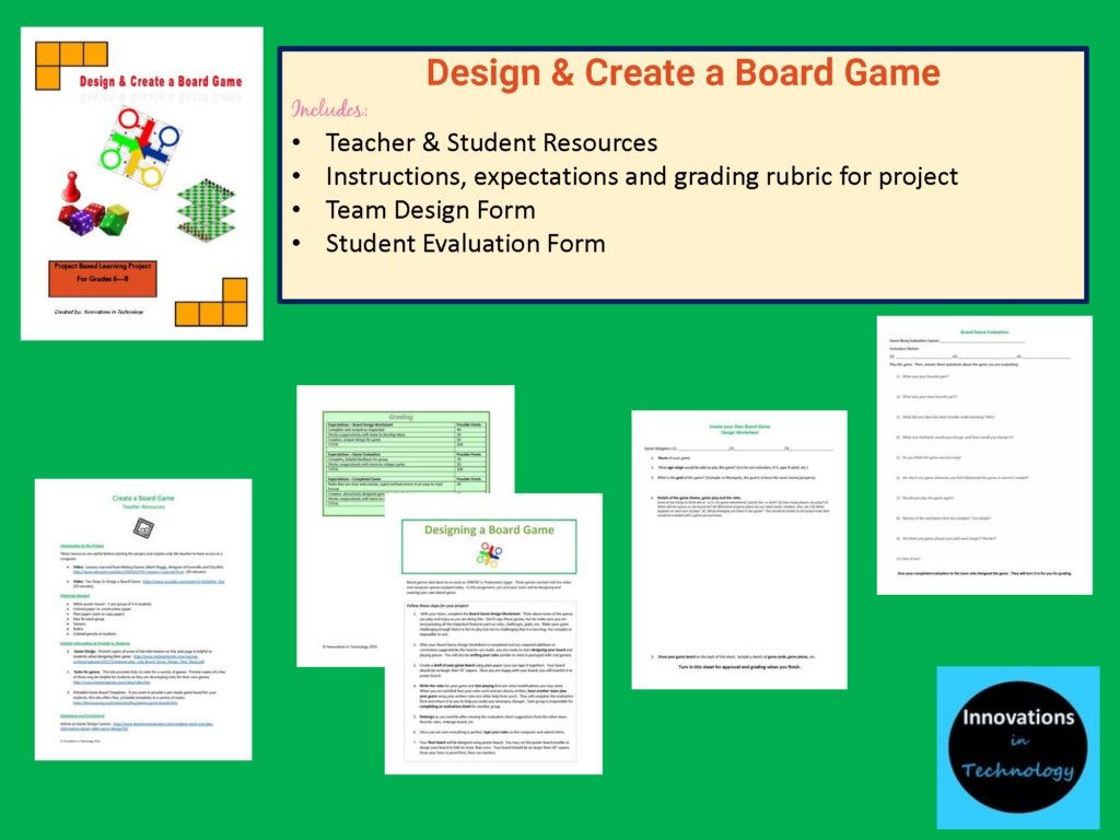 Design & Create a Board Game - Made By Teachers