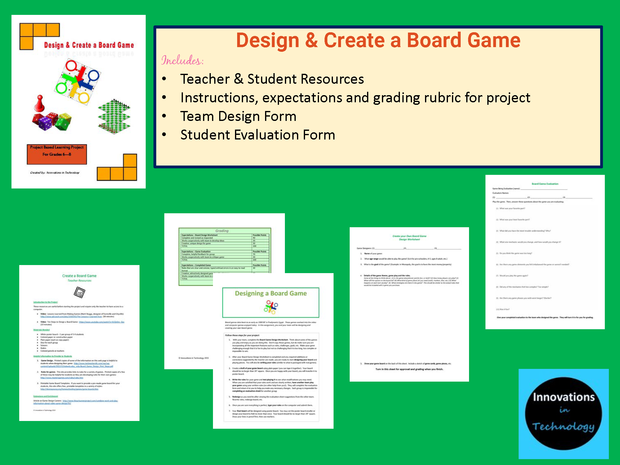 Design & Create a Board Game - Made By Teachers