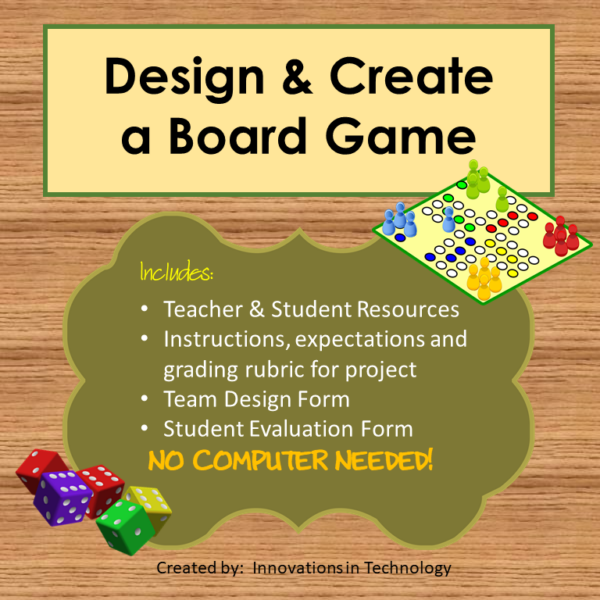 Design & Create a Board Game | Made By Teachers