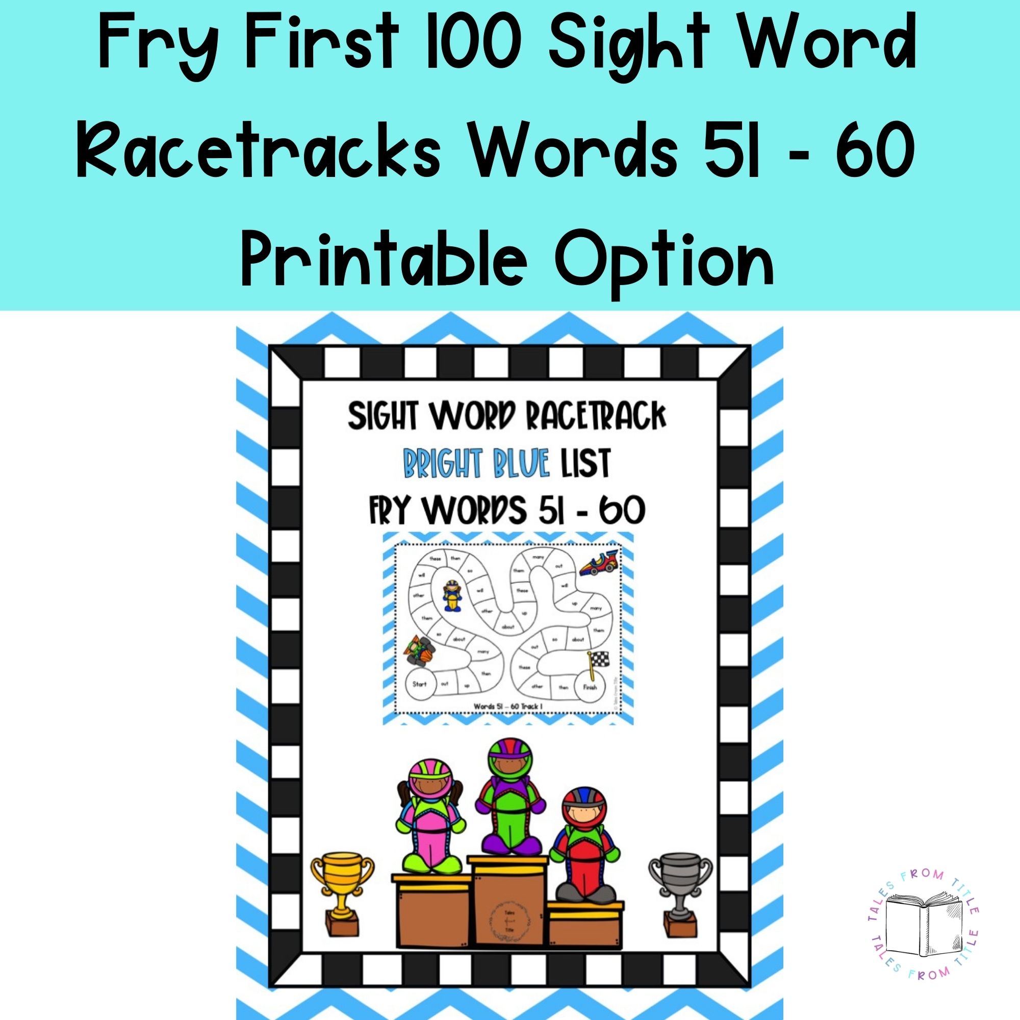 Fry Sight Word Fluency Racetracks | Words 51 - 60 | Printable | Made By ...