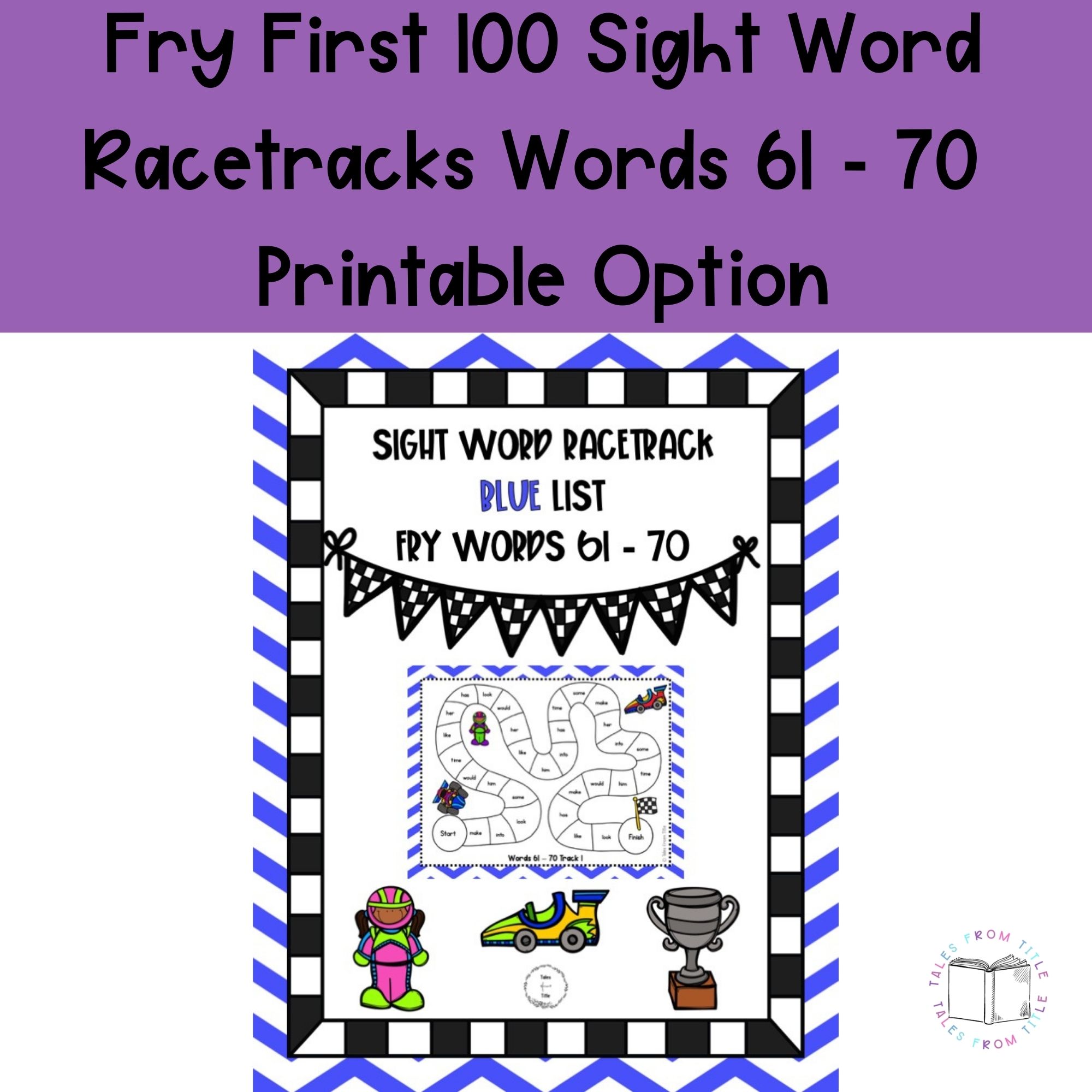 Fry Sight Word Fluency Racetracks | Words 61 - 70 | Printable | Made By ...