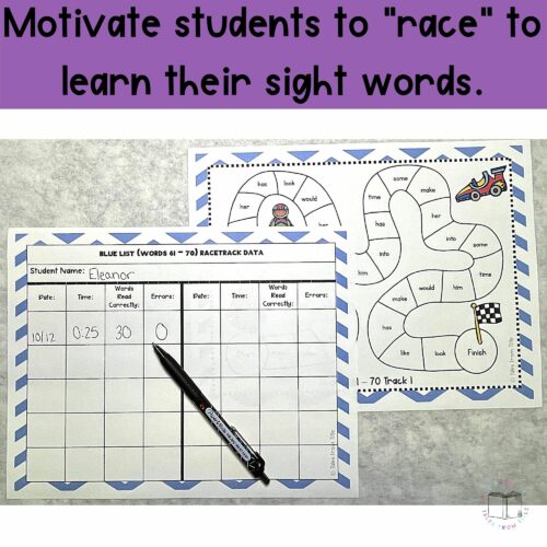 Fry Sight Word Fluency Racetracks | Words 61 - 70 | Printable | Made By ...