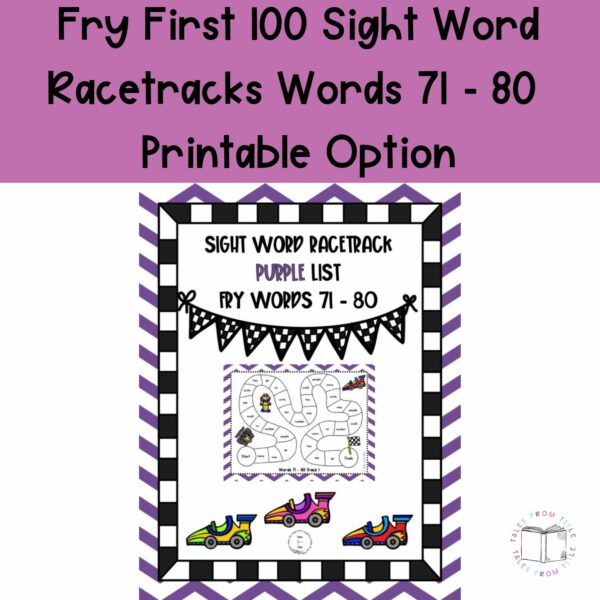 Fry Sight Word Fluency Racetracks | Words 71 - 80 | Printable | Made By ...