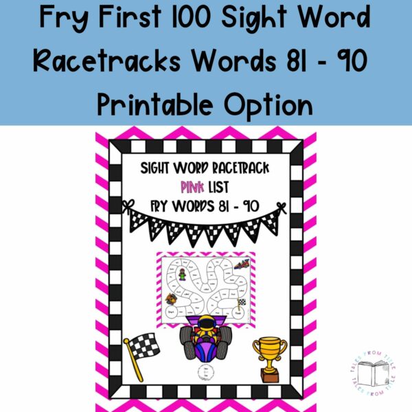 Fry Sight Word Fluency Racetracks | Words 81 - 90 | Printable | Made By ...