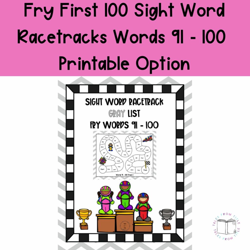 Fry Sight Word Fluency Racetracks | Words 91 - 100 | Printable | Made ...