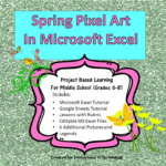 Spring Pixel Art in Microsoft Excel or Google Sheets | Made By Teachers
