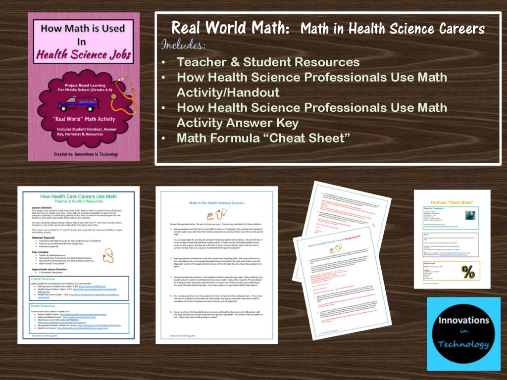 Real World Math - How Math is Used in Health Science & Medical Careers ...