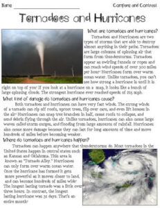 Natural Disaster Nonfiction Text Structure Passages | Made By Teachers