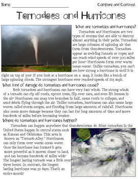 Natural Disaster Nonfiction Text Structure Passages | Made By Teachers