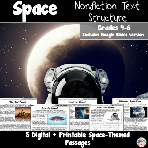 Space Nonfiction Text Structure Passages | Made By Teachers