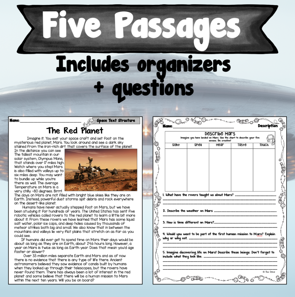 Space Nonfiction Text Structure Passages | Made By Teachers