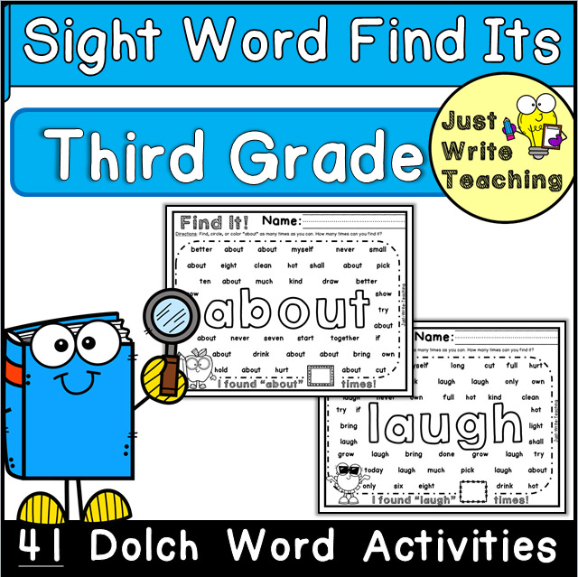 Sight Word of the Day - Dolch Third Grade List 82 Activities! Distance ...