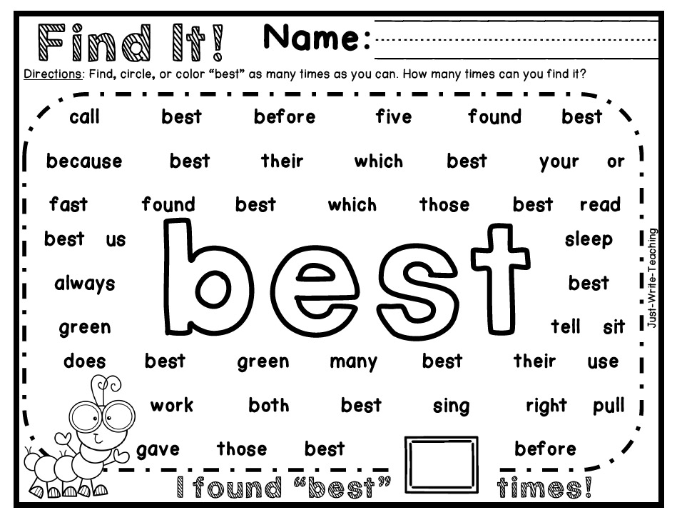 Dolch Sight Word Centers - Word Find Its BUNDLE | Made By Teachers