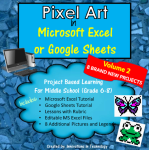 Pixel Art in Microsoft Excel or Google Sheets - Made By Teachers