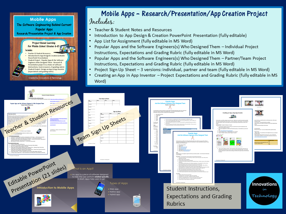 Mobile Apps - Research and Design Your Own App - Made By Teachers