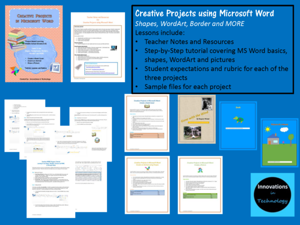 Creative Projects using Microsoft Word: Shapes, WordArt, Borders & MORE ...