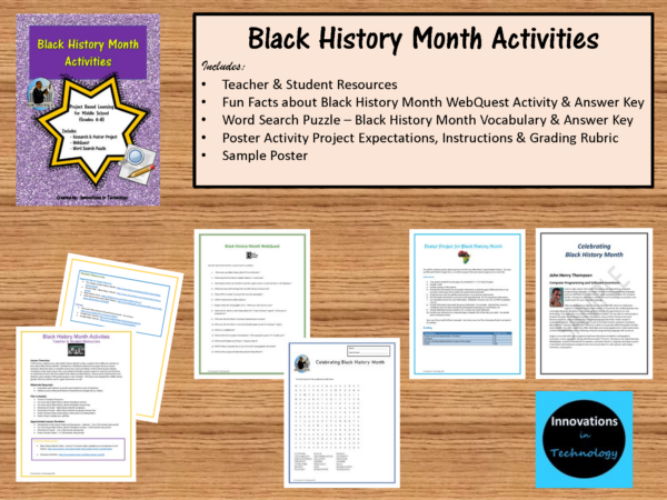 Black History Month Webquest & Activities - Made By Teachers