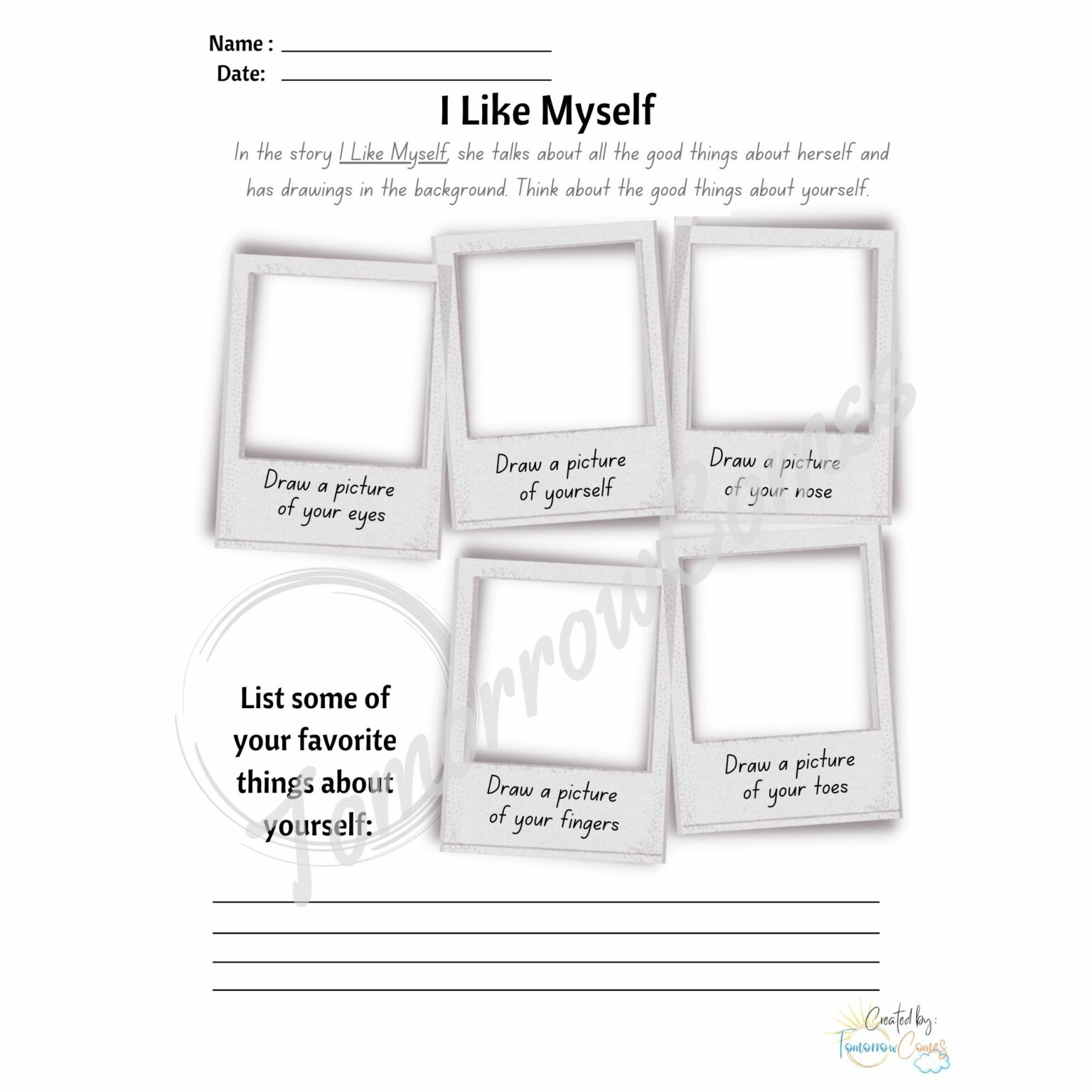 I Like Myself by Karen Beaumont: Activity and Book study | Made By Teachers