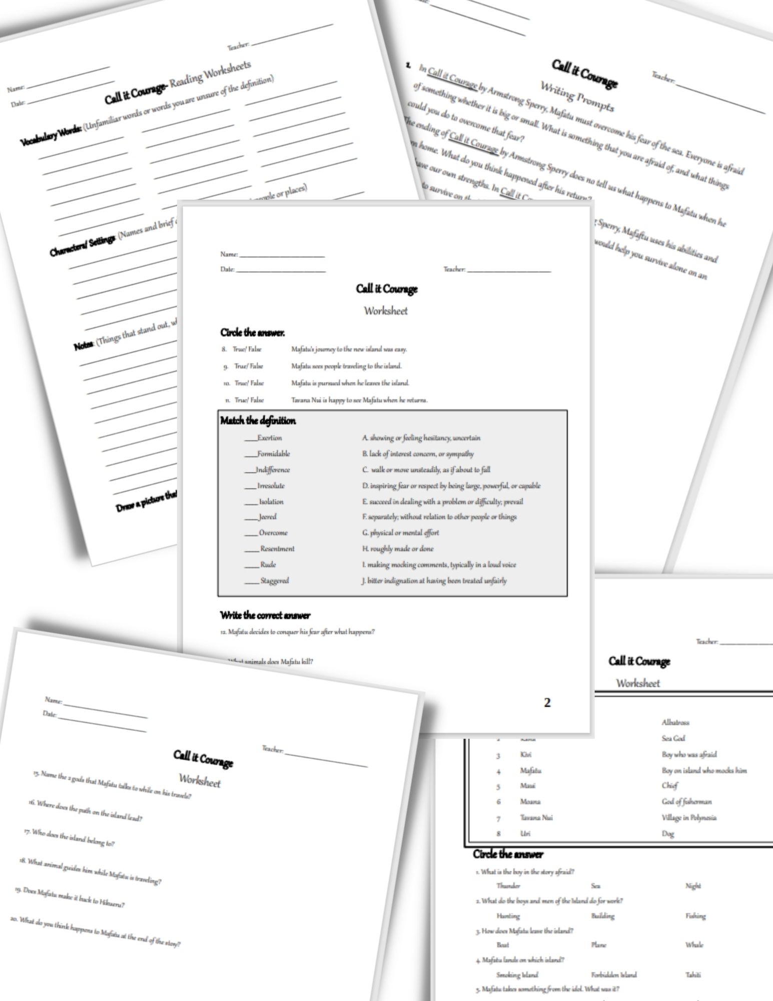 Call it Courage by Armstrong Sperry: book study | Made By Teachers