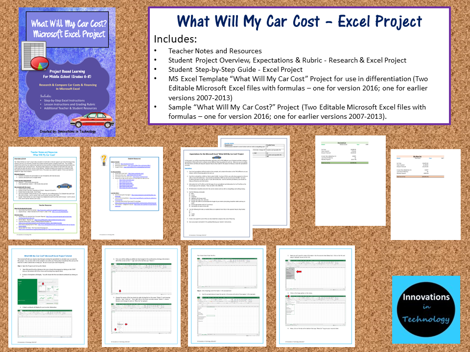 What Will My Car Cost? - A Project in Microsoft Excel - Made By Teachers