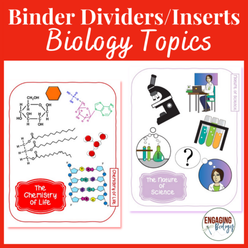 Tabbed Biology Binder Inserts Interactive Notebooks | Made By Teachers