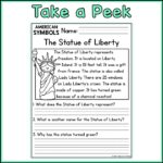 American Symbols Social Studies Reading Comprehension Passages K-2 ...